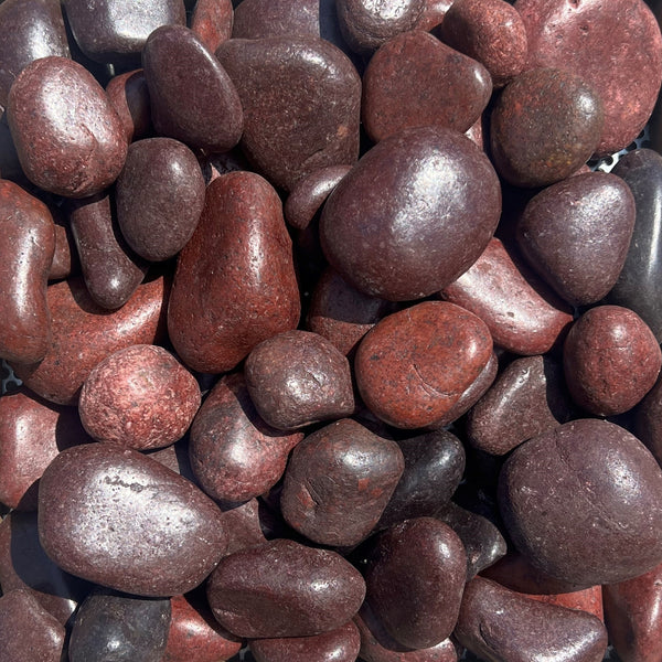 Red Polished Pebble 1 ½-2 ½" – Pebble Tile Mosaics