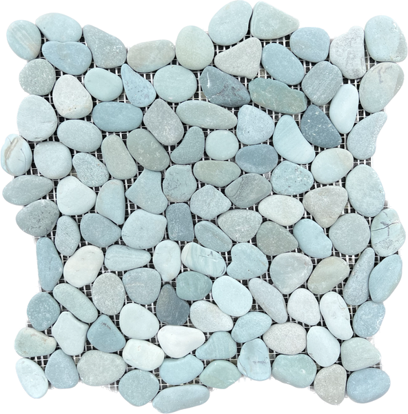 Mini Mint Pebble Tile – Pebble Tile Mosaics