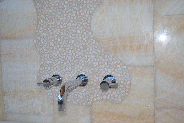 Mini Ivory Pebble Tile – Pebble Tile Mosaics