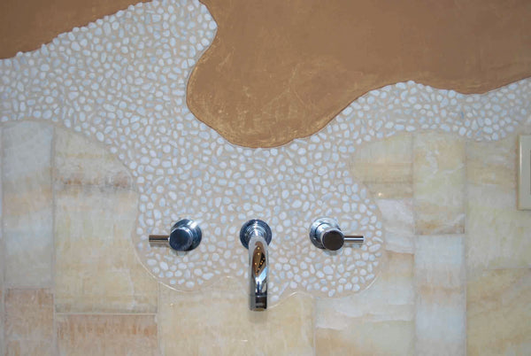 Mini Ivory Pebble Tile – Pebble Tile Mosaics