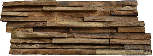 Recycled Teak Exotic Cladding – Pebble Tile Mosaics